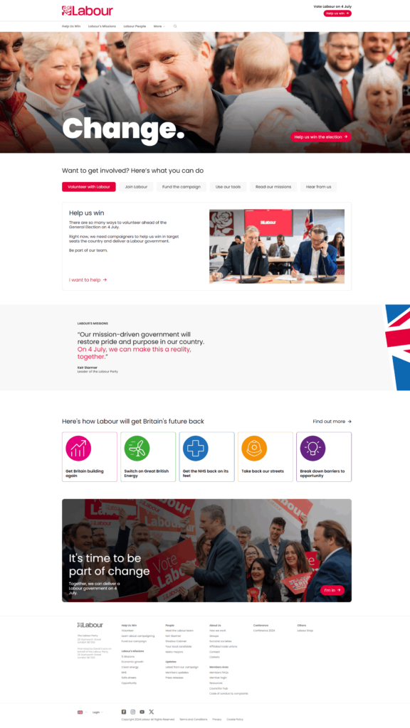 The Labour Party UK - WordPress Examples